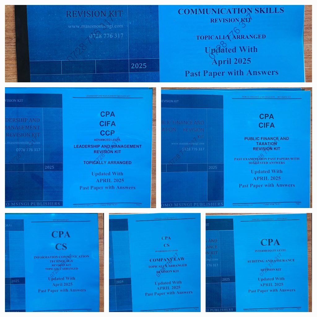 KASNEB – Certified Public Accountants (CPA) Revision Kits (Question and ...