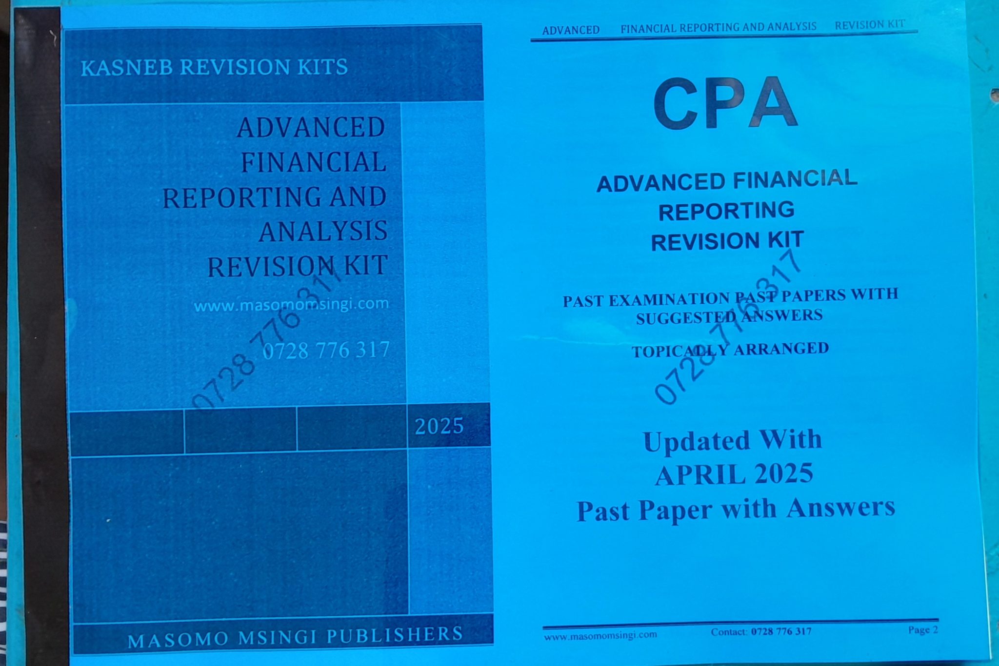 Advanced Financial Reporting and Analysis Revision Kit (Printed and ...